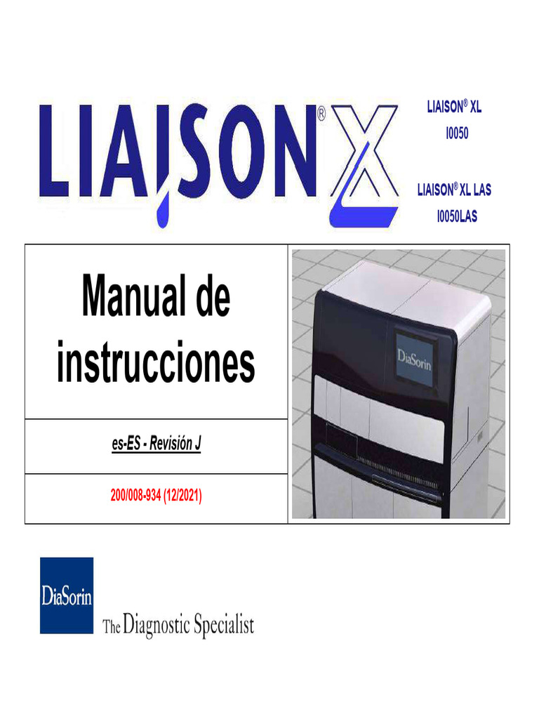 Manual LIAISON® XL: Instrucciones y Seguridad | PDF | Software ...