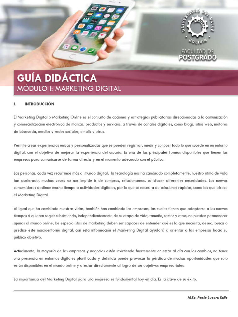 Guã - A Didã - Ctica Mod 1 | PDF | Publicidad digital | Marketing