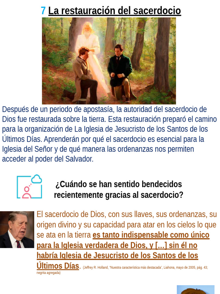 Importancia del Sacerdocio en la Iglesia | PDF | Iglesia cristiana ...