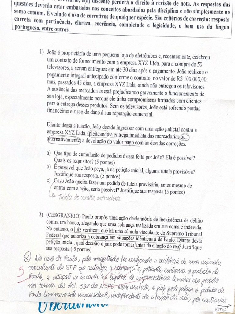 Prova 1 - DPC II | PDF