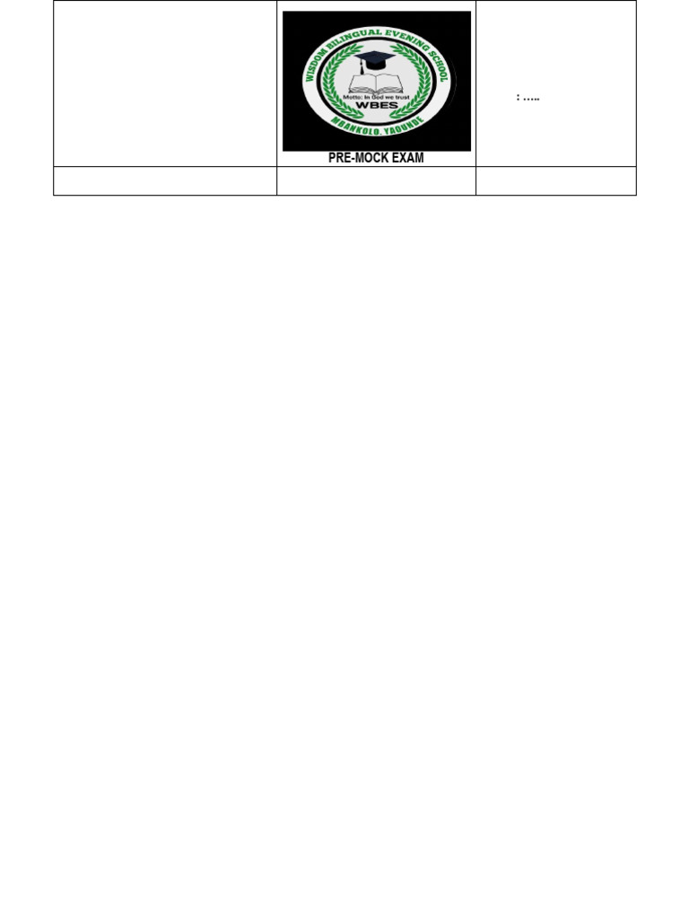 Ict Paper 1pre-Mock | PDF