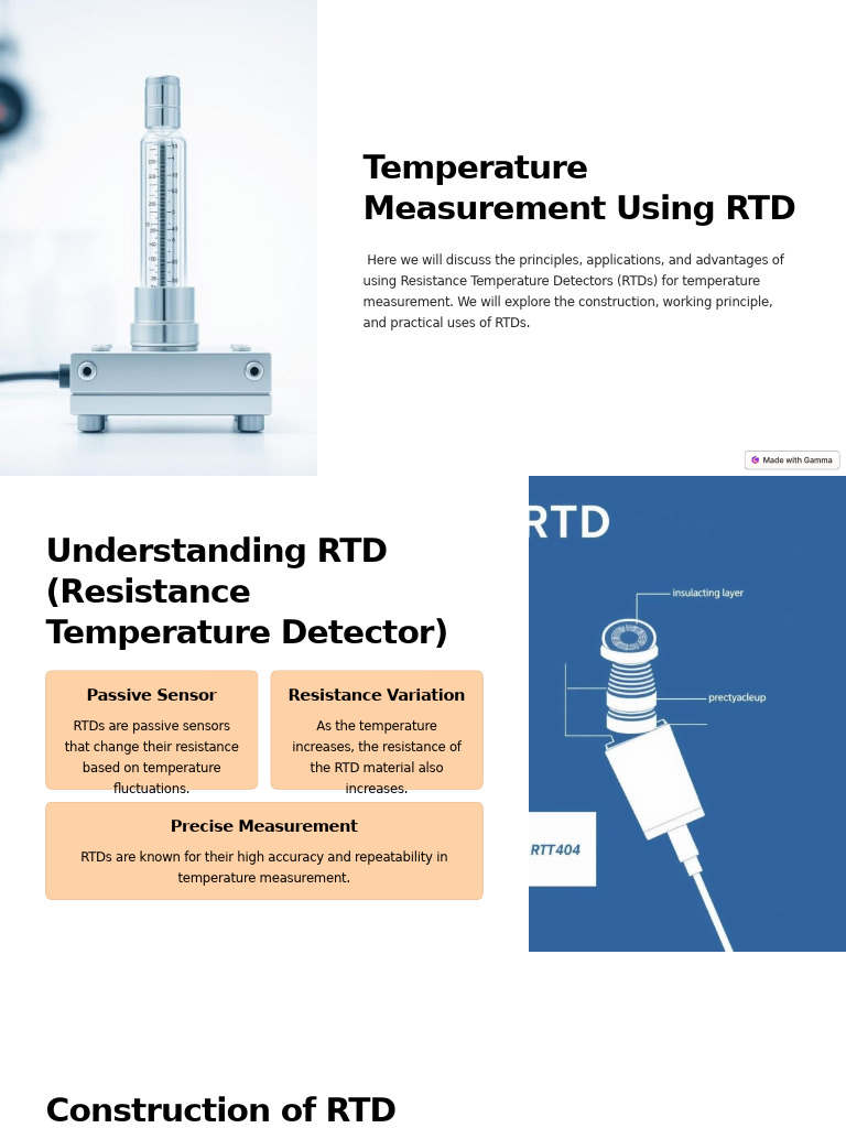 RTD Applications in Temperature Measurement | PDF | Electricity ...