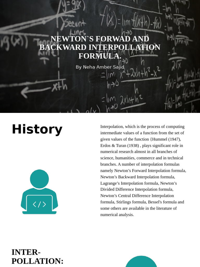 Newtons Forwad and Backward Interpollation Formula | PDF | Interpolation | Finite Difference
