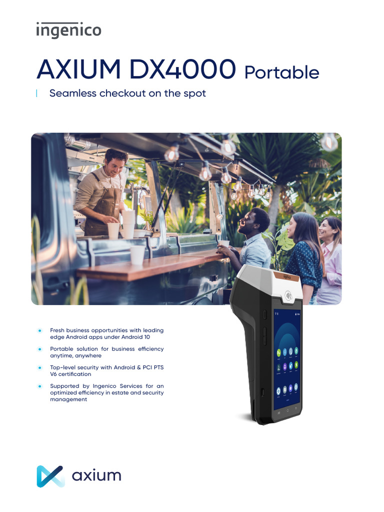 AXIUM-DX4000-Portable Datasheet - EN - MAR24 | PDF | Emv | Computer Hardware
