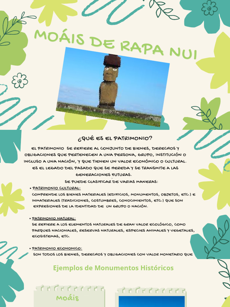 Presentación Monumento Historico Moais | PDF