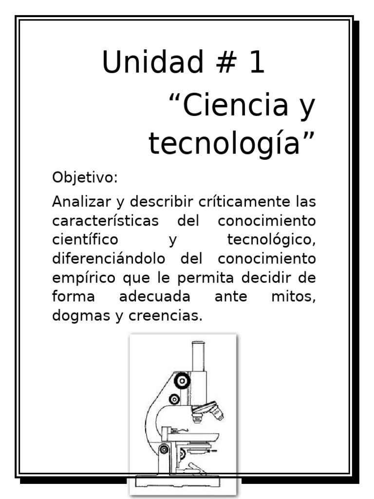 Unidades de Ciencias Naturales y Métodos | PDF