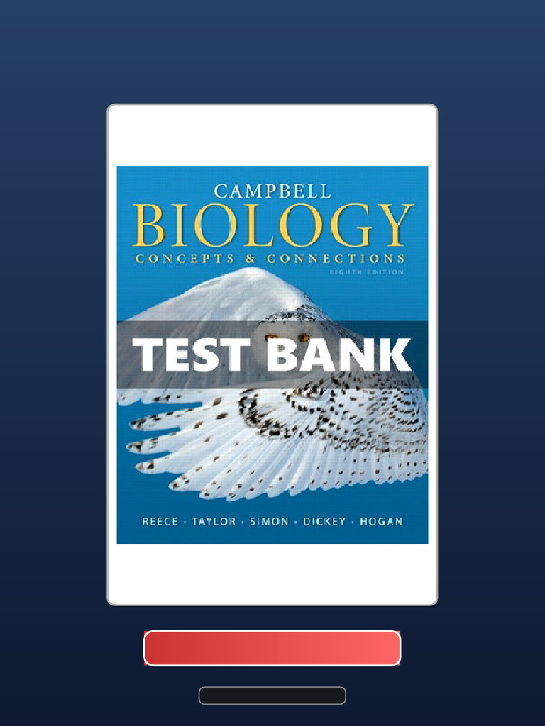 Campbell Biology Concepts and Connections 8 Ed Reece Ebook and TestBank ...