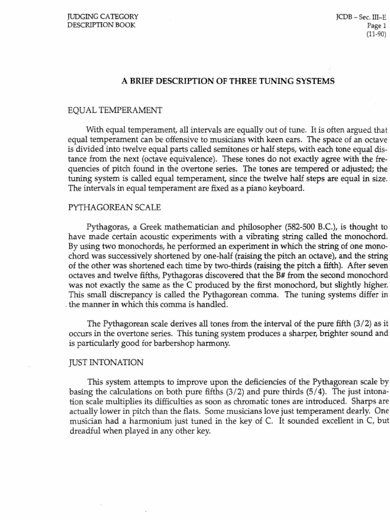 PythagoreanTuning1 (1) 0 | PDF | Musical Compositions | Music Theory