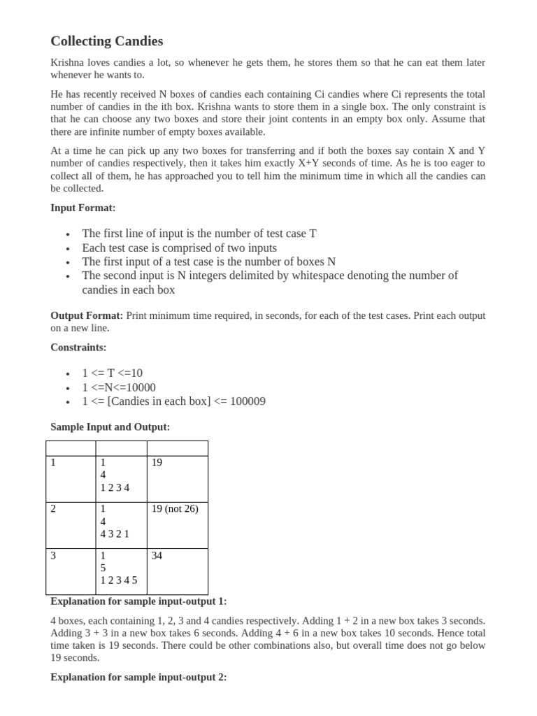 3 2 Collecting Candies Solution Pdf Computer Programming Computing