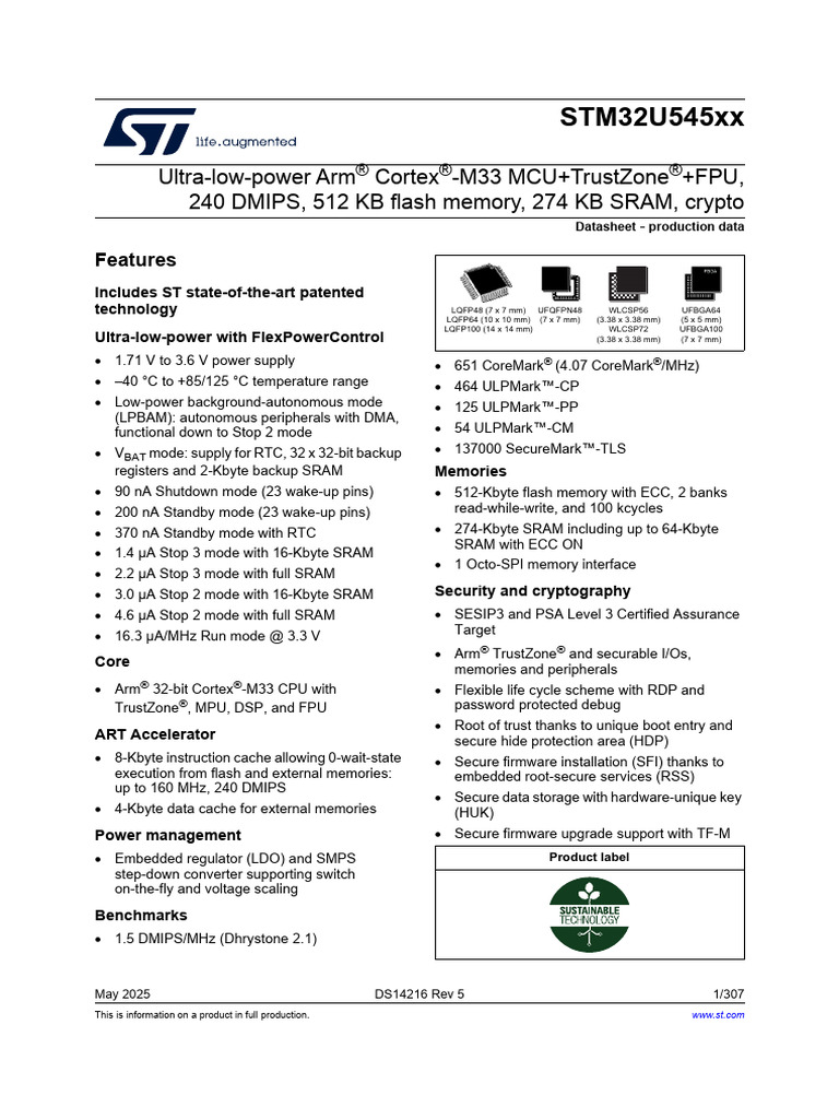 STM 32 U 545 Ce | PDF | Computer Engineering | Computer Architecture