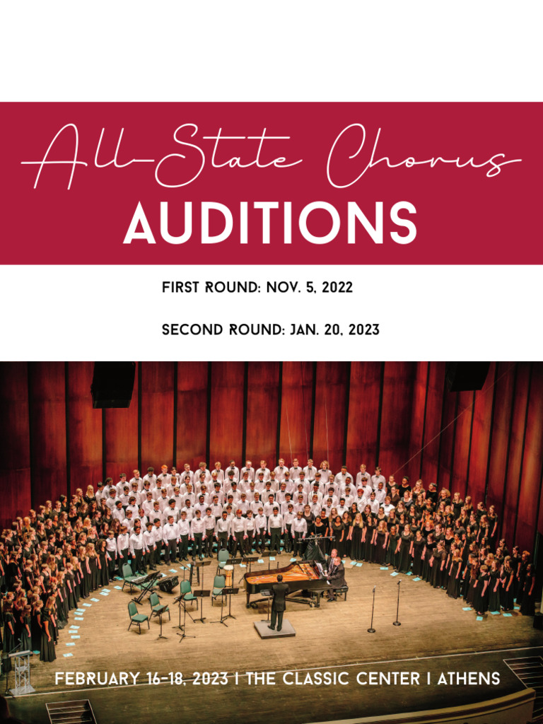 All-State Chorus Auditions | PDF