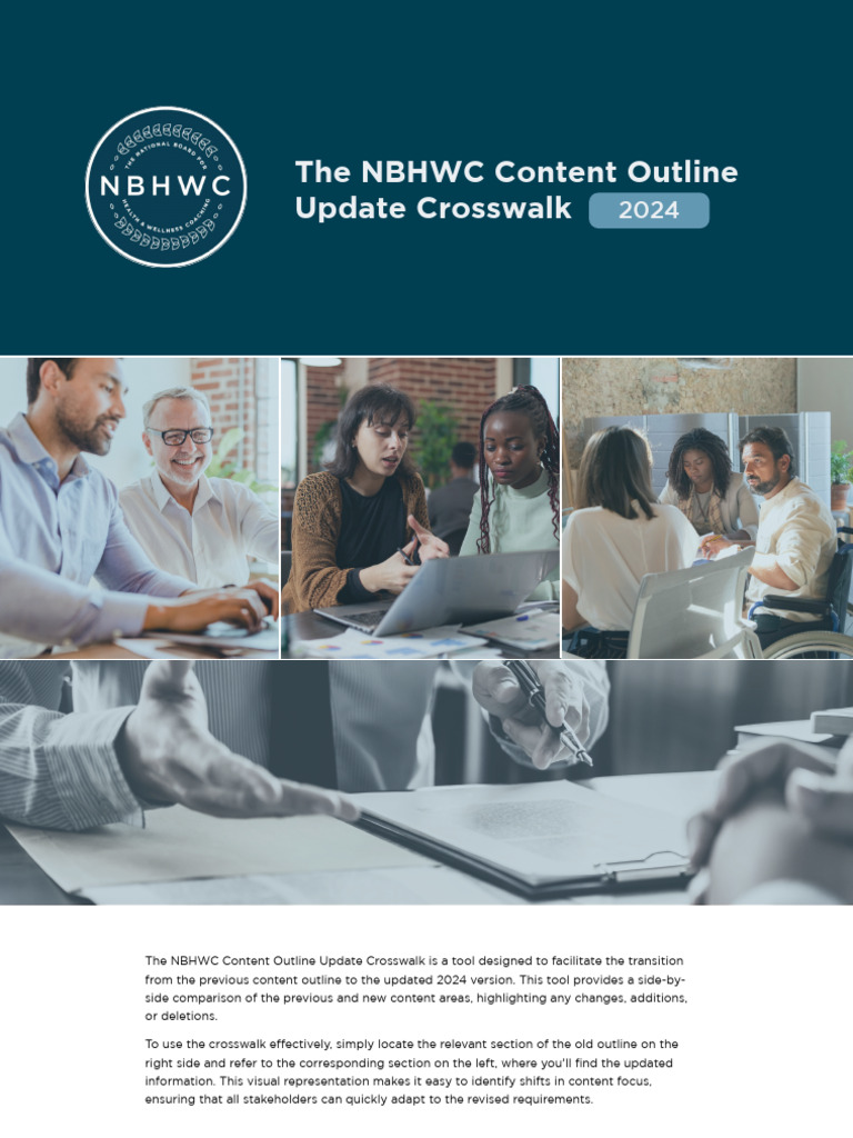 NBHWC Content Outline Update Crosswalk Oct 2024.FINAL 2 1 | PDF ...