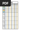 Flip 7 Colorful Scoresheet | PDF