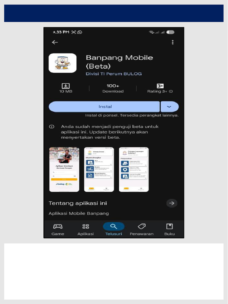 Juknis Petugas Pelaksana - PBP Normal Dan Perwakilan 1 KK | PDF