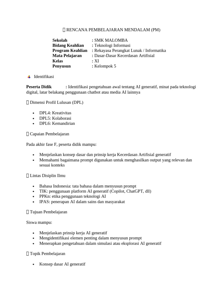 Tugas 5. RPP Koding Dan Ka | PDF