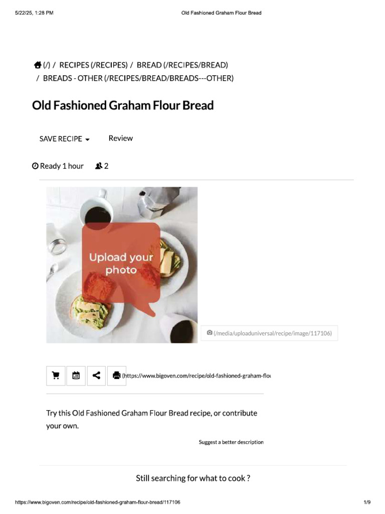 Old Fashioned Graham Flour Bread | PDF