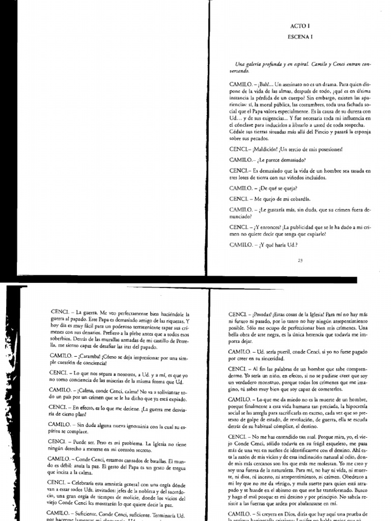 Antonin Artaud Los Cenci | PDF