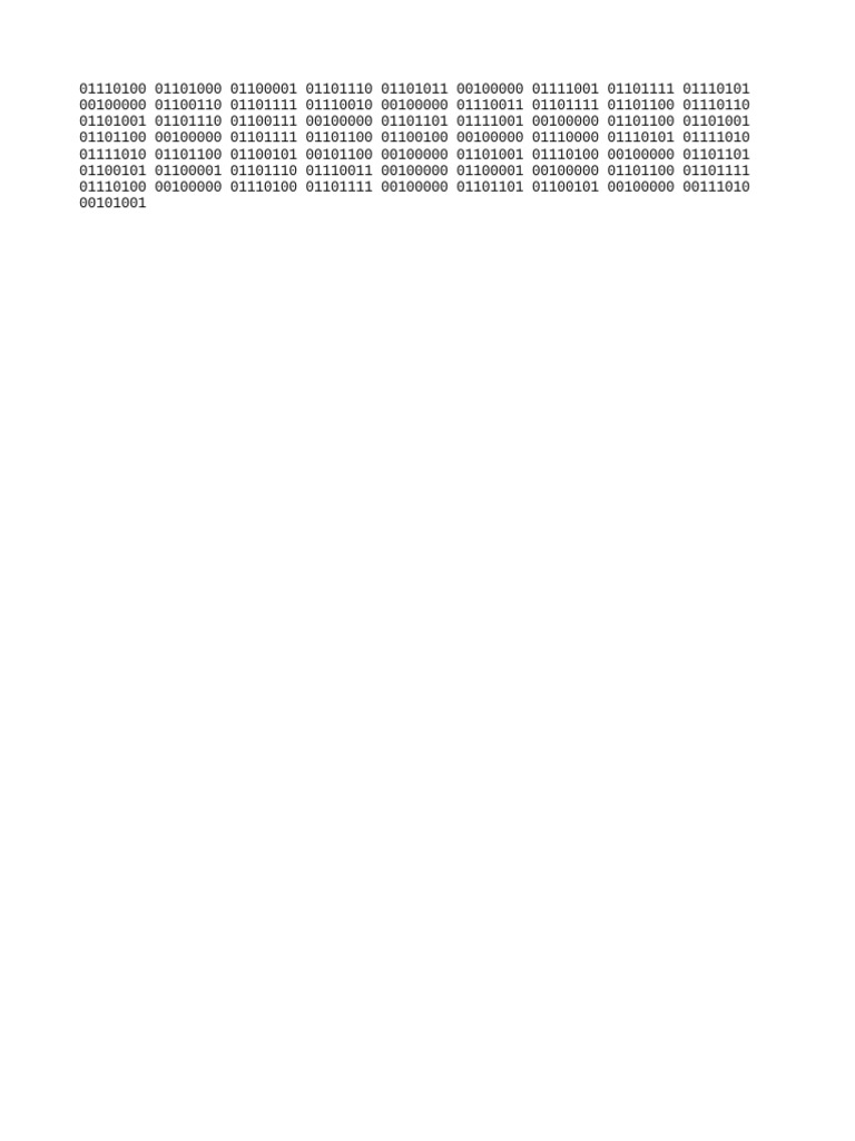 Binary Output | PDF