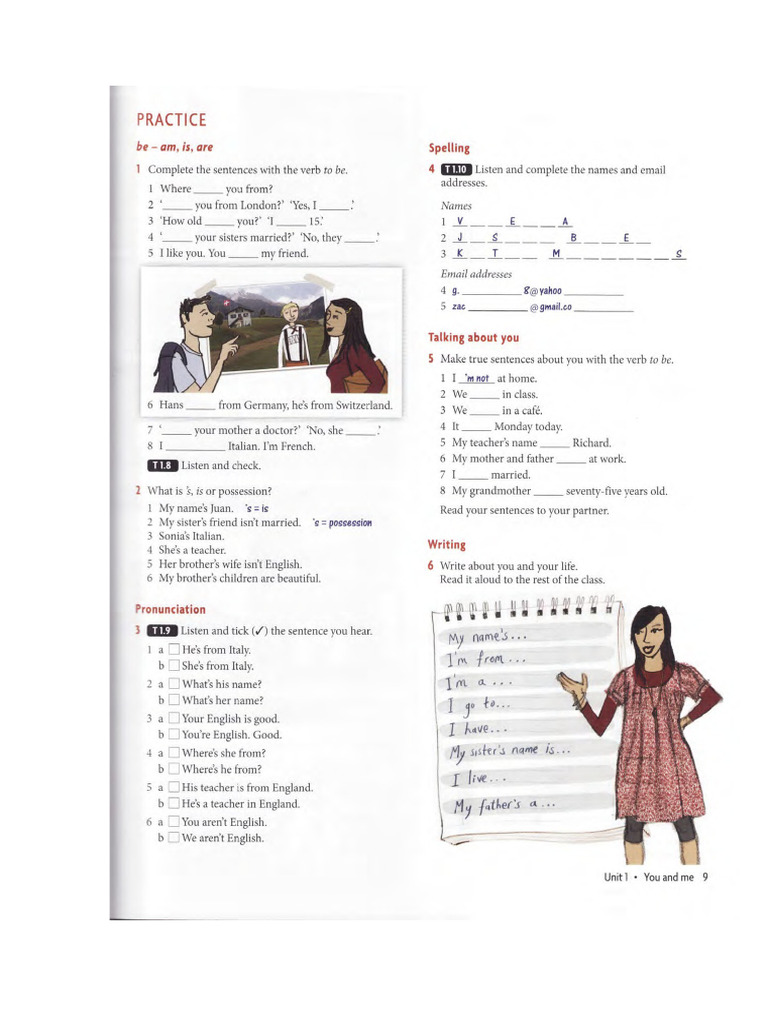Revision Present Tenses HEADWAY | PDF