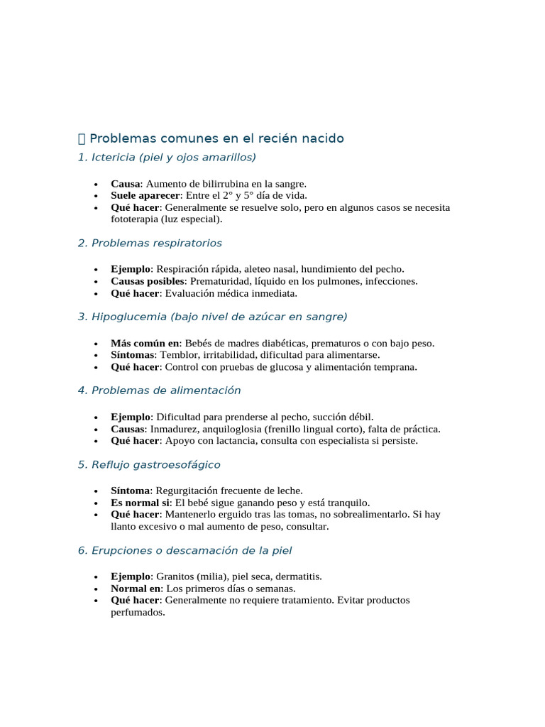 Problemas Comunes en El Recién Nacido: 1. Ictericia (Piel y Ojos ...