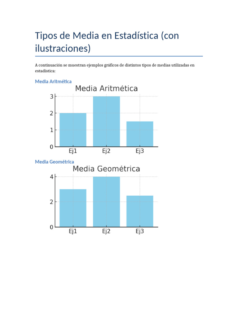 Tipos de Media Estadistica Con Imagenes | PDF