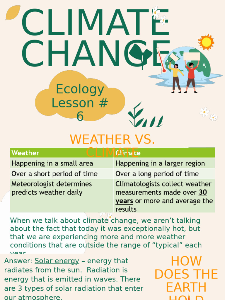 6 - Climate Change SLIDES - Student Version | PDF | Greenhouse Effect ...