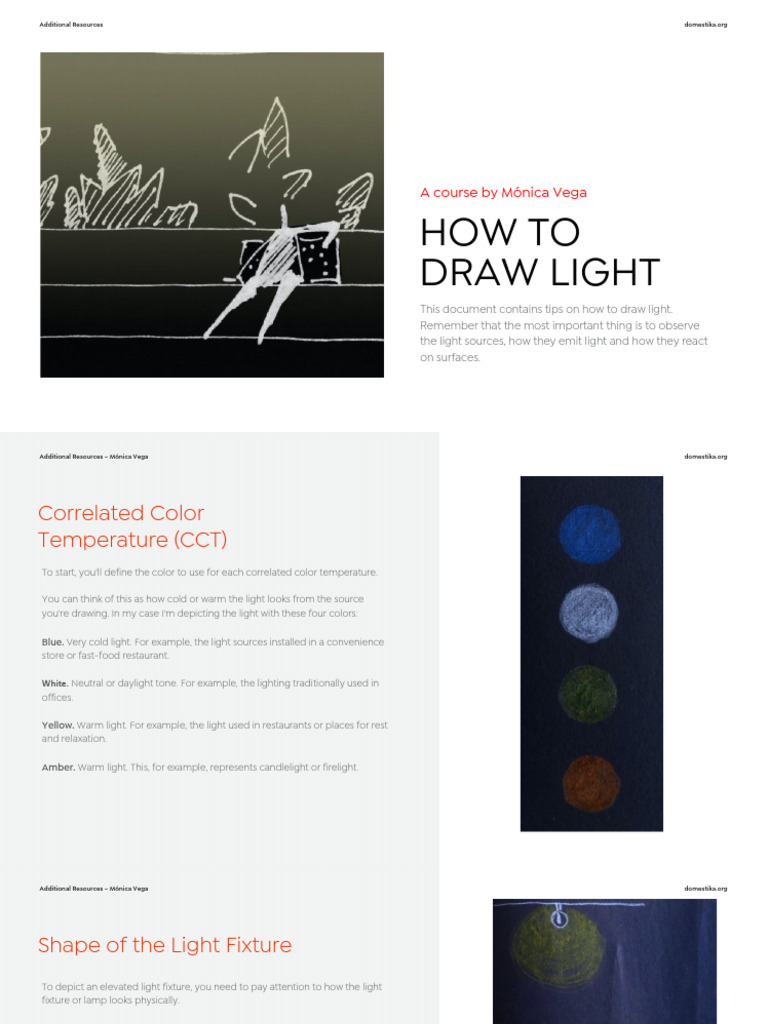 U4-04 - How To Draw Light - EN | PDF | Lighting | Light