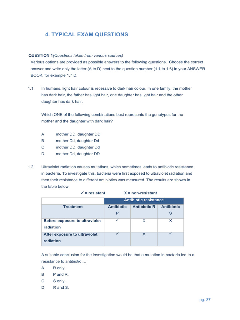 Life Sciences-Genetics and Inheritance | PDF | Dominance (Genetics ...