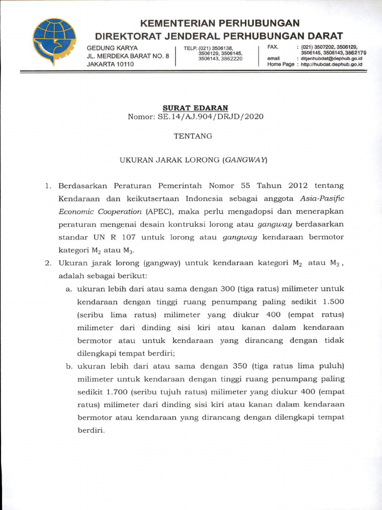 Se Ukuran Jarak Lorong | PDF