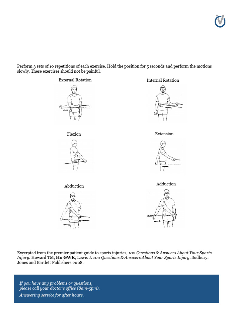 Shoulder Tubing Exercises Guide | PDF