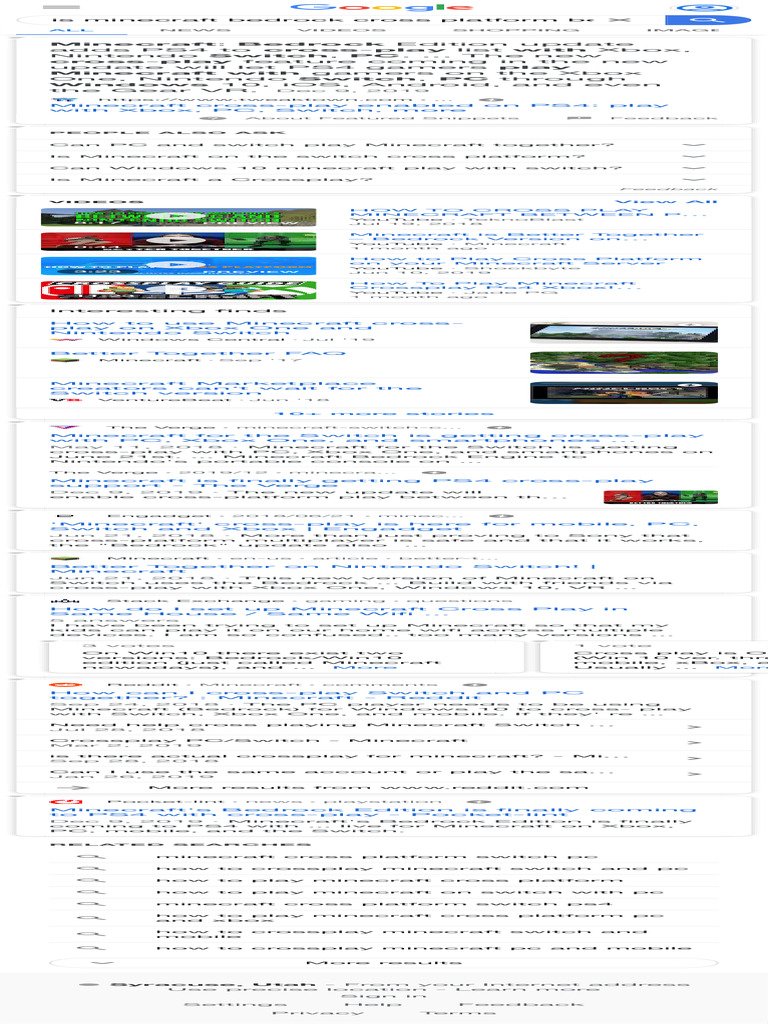 Minecraft Bedrock Cross-Platform Guide | PDF | Minecraft | Video Game ...