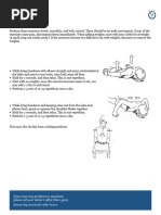 Scapular Stabilisation: Y-W-T Exercises | PDF