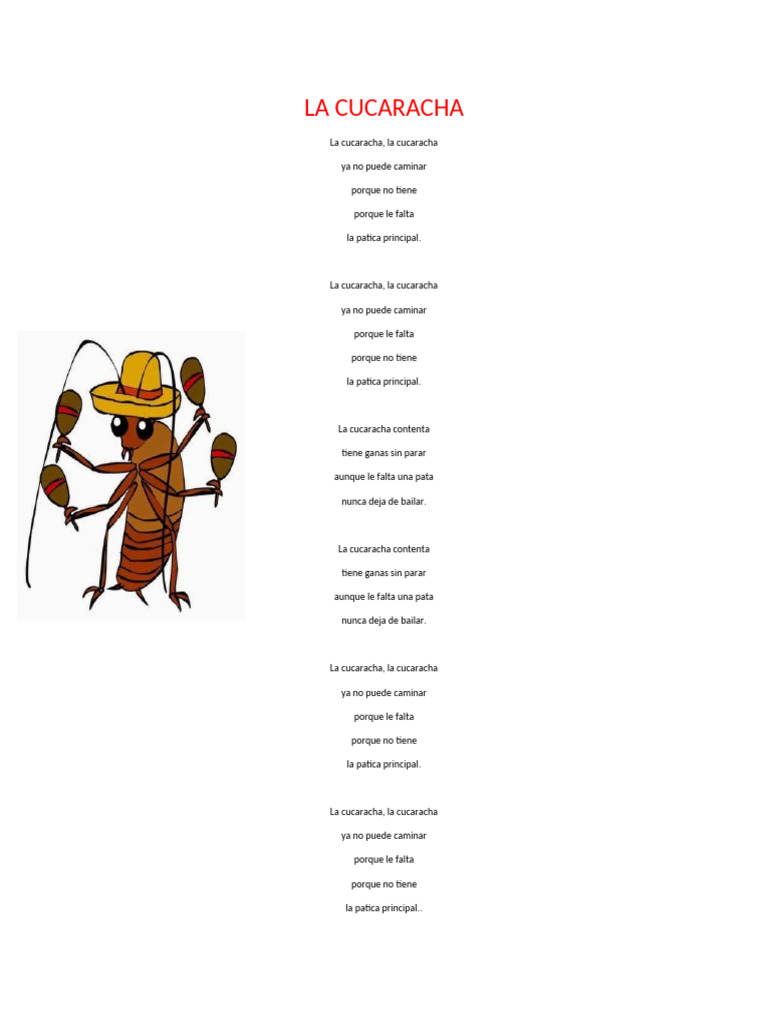 La Cucaracha | PDF