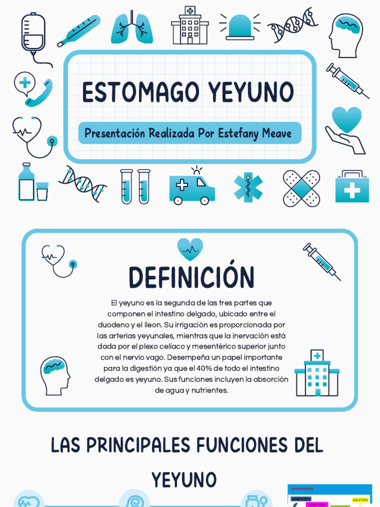 Presentación Diapositivas Medicina y Salud Ilustrativo Azul y Blanco ...