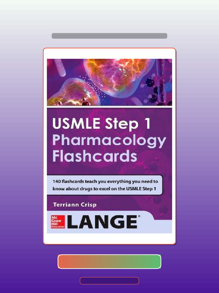 USMLE Pharmacology Review Flash Cards | PDF | Multiple Choice | Learning