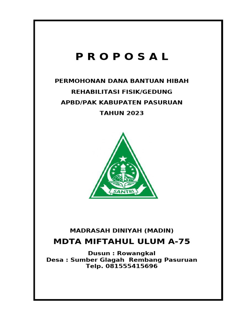 contoh proposal | PDF