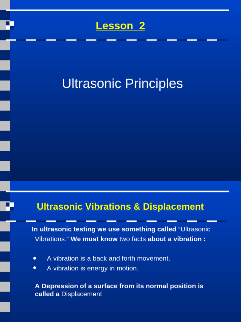 Ultrasonic Testing Principles Explained | PDF | Sound | Frequency
