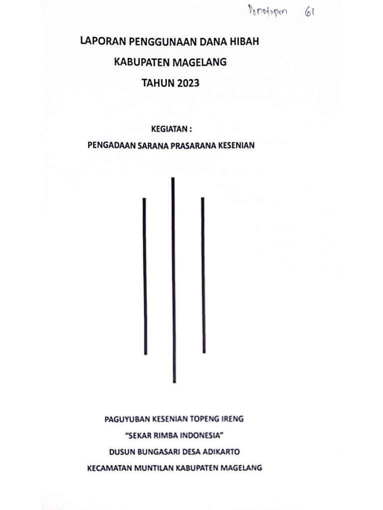 Contoh SPJ Hibah | PDF