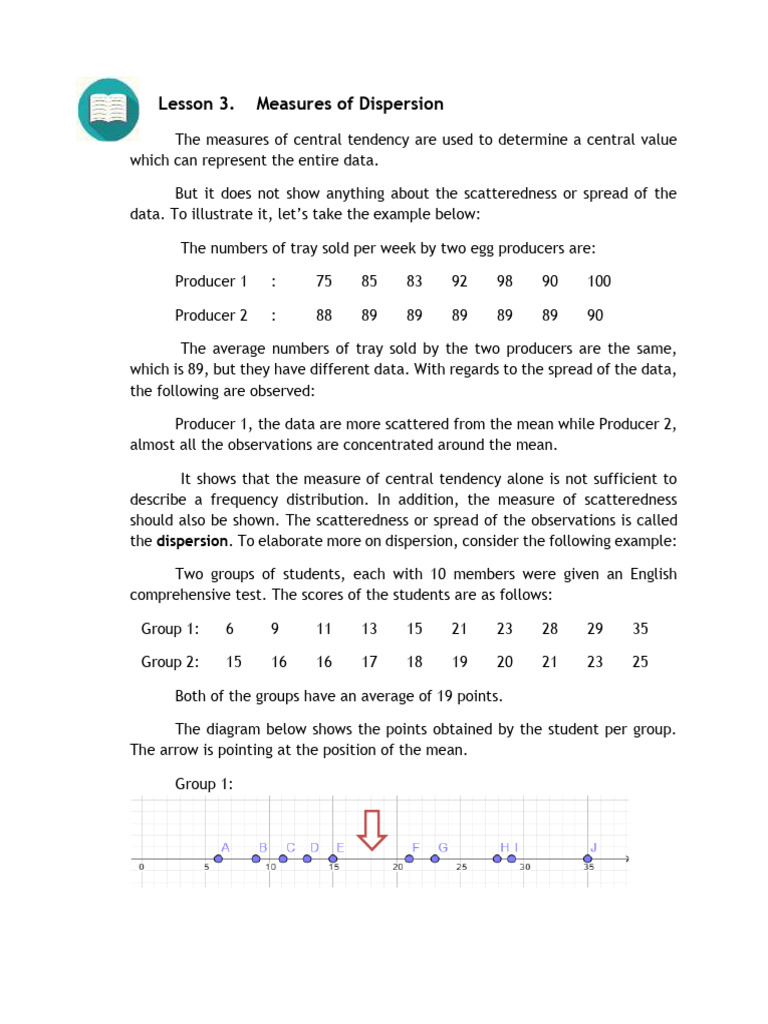 Understanding Measures of Dispersion | PDF | Standard Deviation | Mean