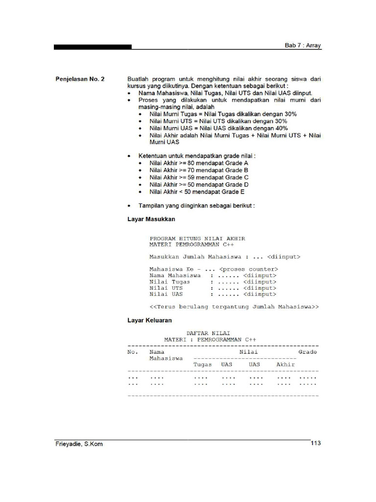 Soal Array D2 | PDF