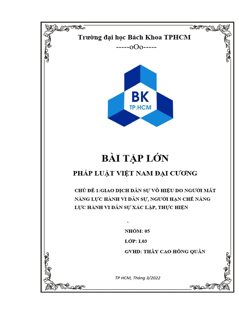 L03 - Nhóm 5 - CD1 | PDF