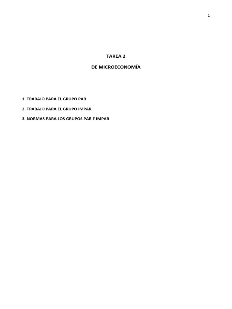 Tarea de Microeconomía: Ejercicios y Análisis | PDF | Costo | Costo ...