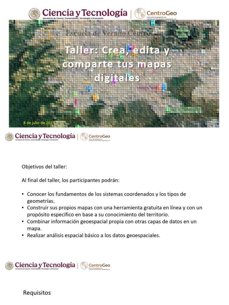 Taller Edita y Crea Mapas Digitales Con Google Maps | PDF | Mapa ...
