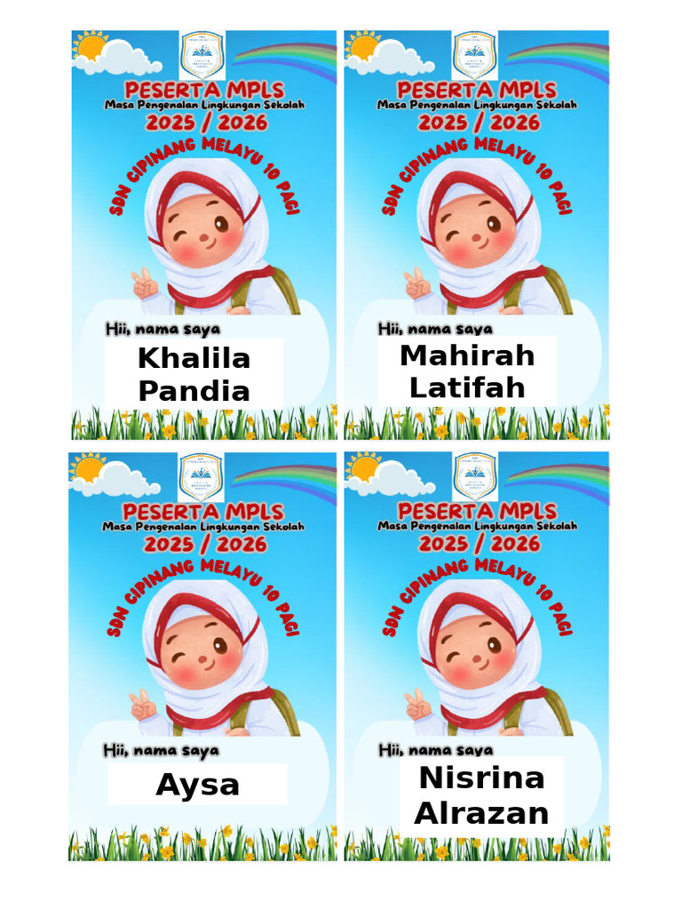 Nametag MPLS A4 | PDF
