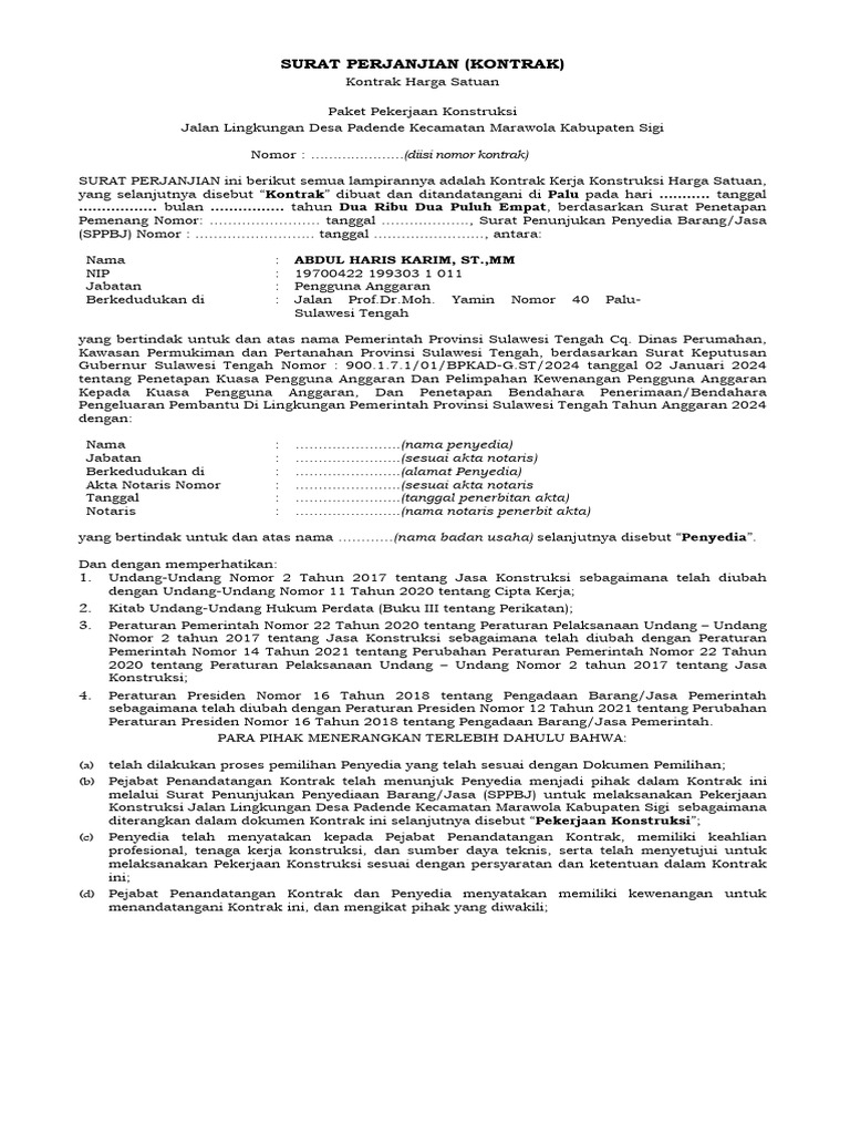 Surat Perjanjian Padende | PDF