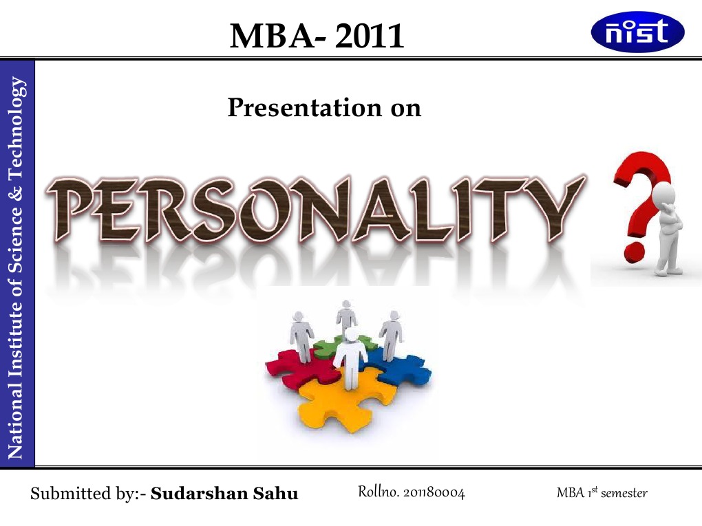 Personality Types in MBA Studies | PDF | Career & Growth