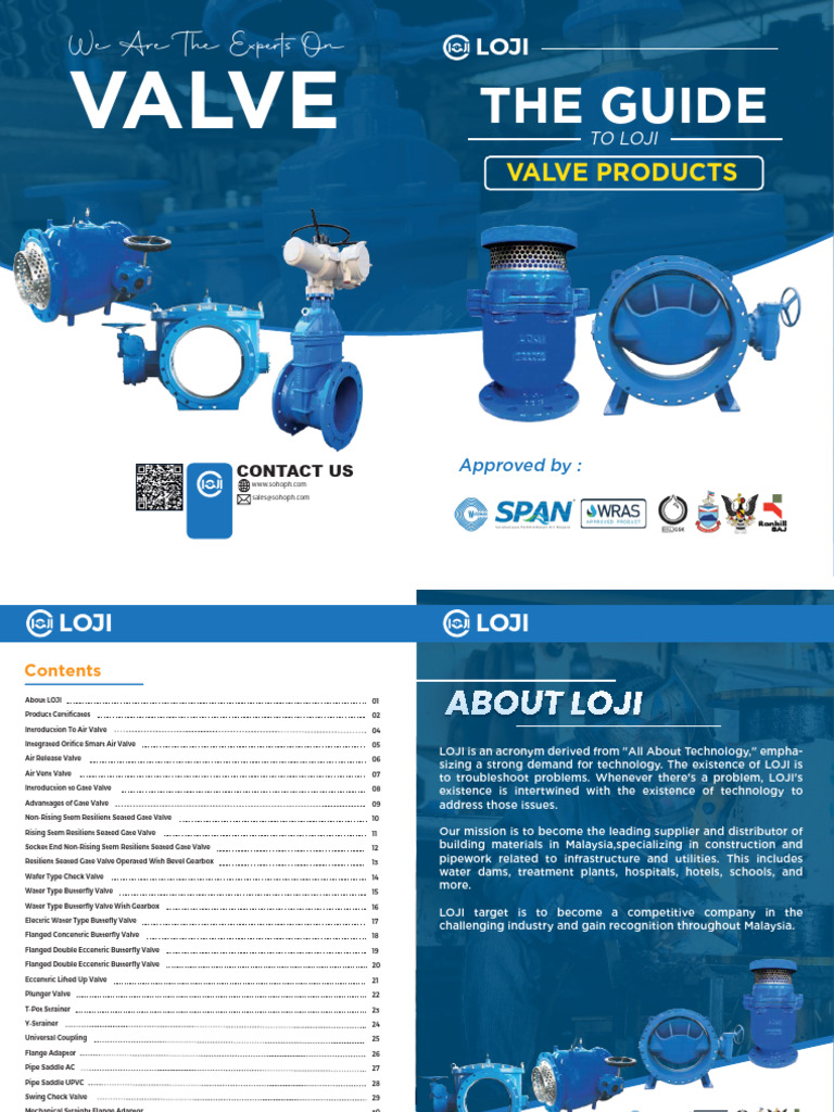 LOJI Valve Product Catalogue Overview | PDF | Valve | Hydraulics