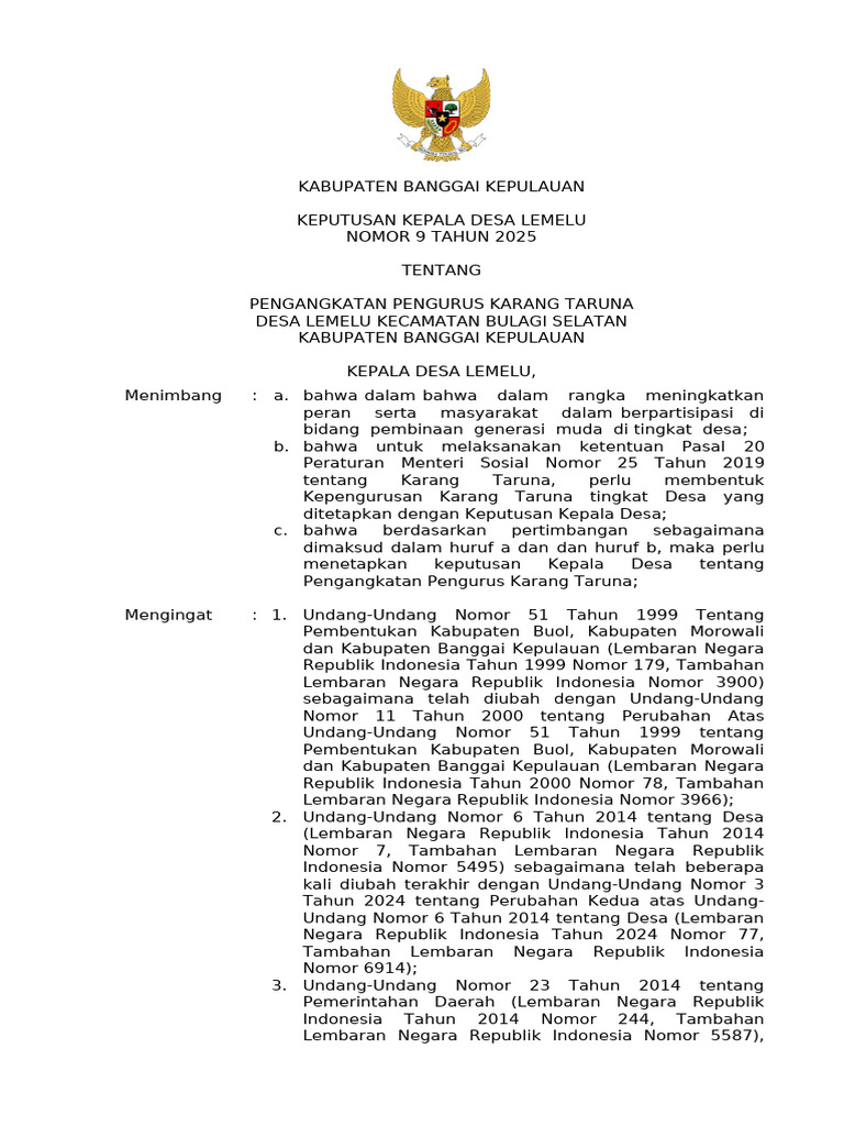 SK Karang Taruna 2025 | PDF