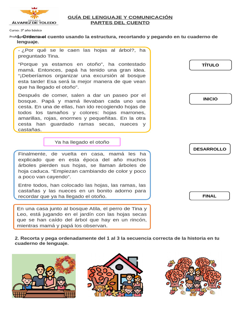 Orden Cuento Guía | PDF