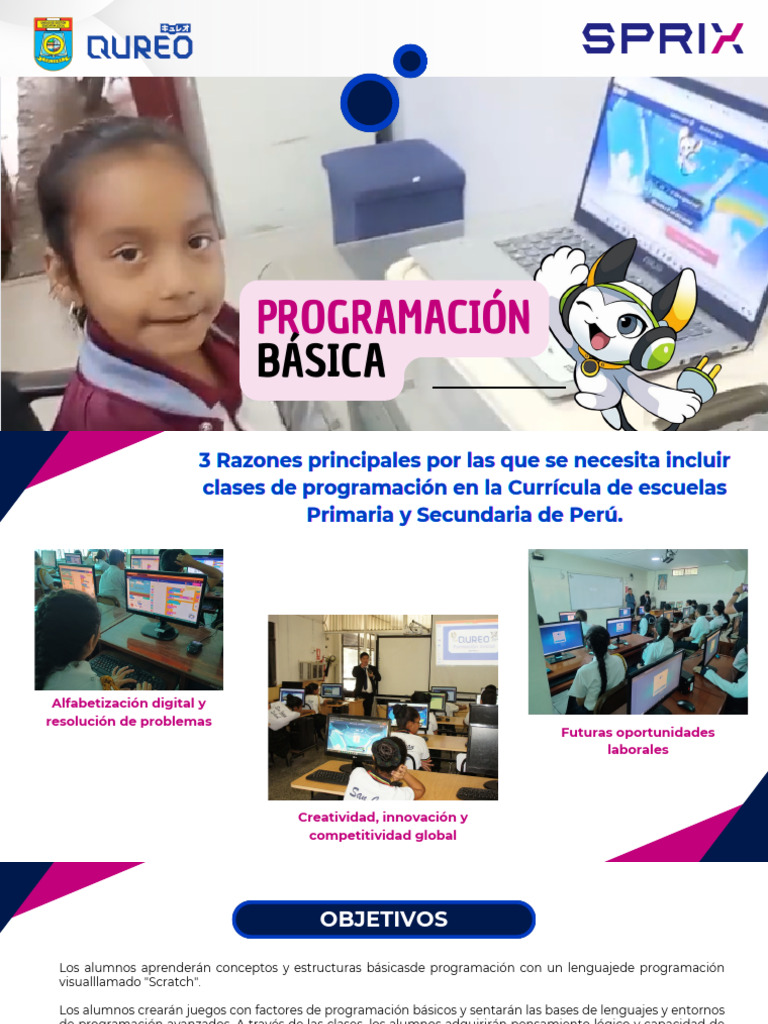 Programación Básica con Qureo en Perú | PDF | Aprendizaje ...